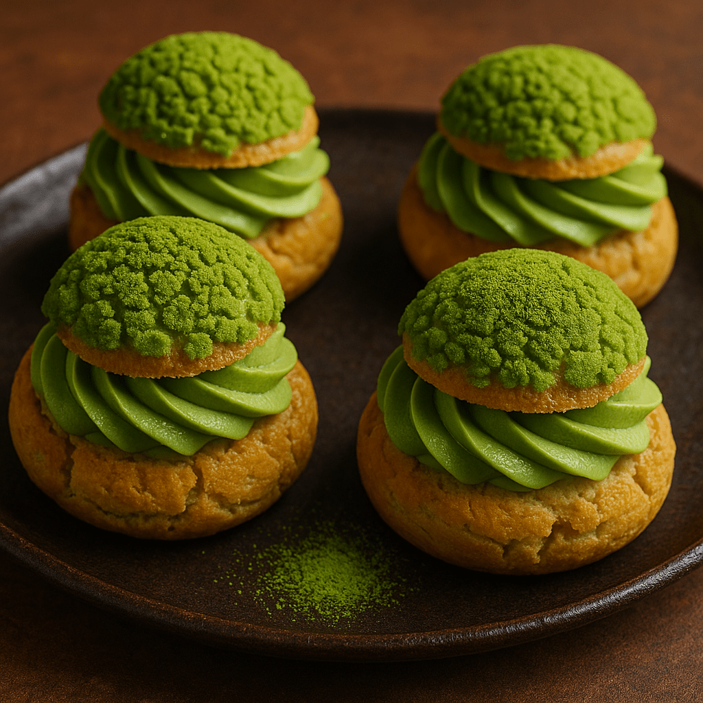 Choux au Matcha : La pâtisserie française revisitée – Oshi Matcha